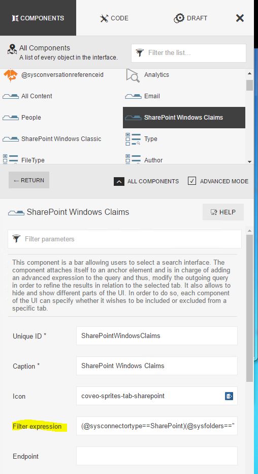 How to make a search interface from the Coveo Js search page to only ...