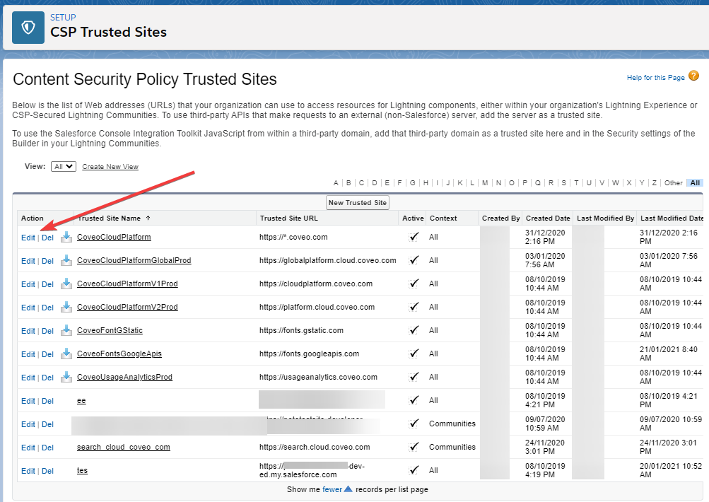 CSPs error on Community
