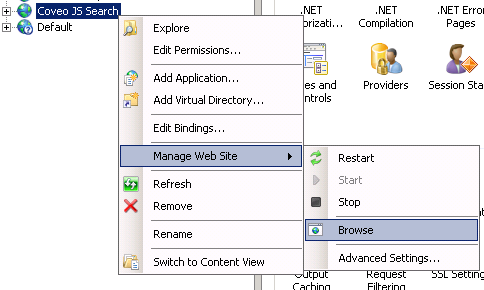 How to Configure Coveo JavaScript Search Framework using IIS Skip to end of metadata