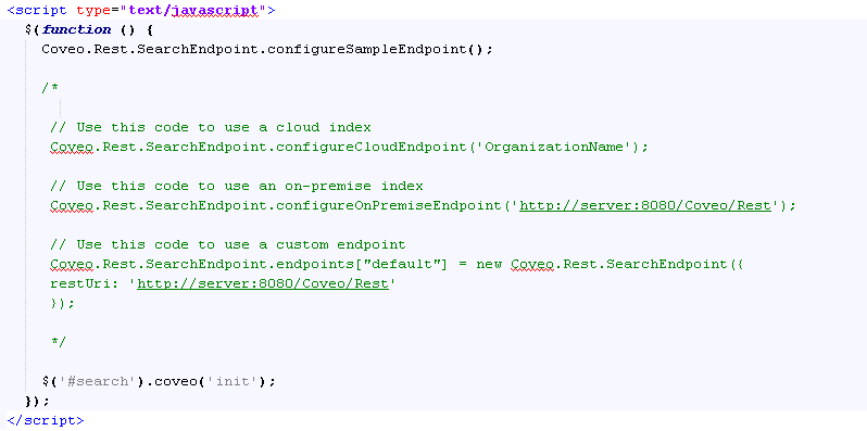 How to Configure Coveo JavaScript Search Framework using IIS Skip to end of metadata