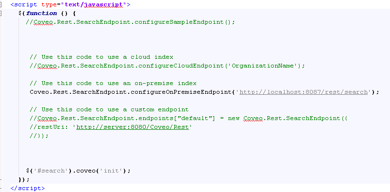 How to Configure Coveo JavaScript Search Framework using IIS Skip to end of metadata