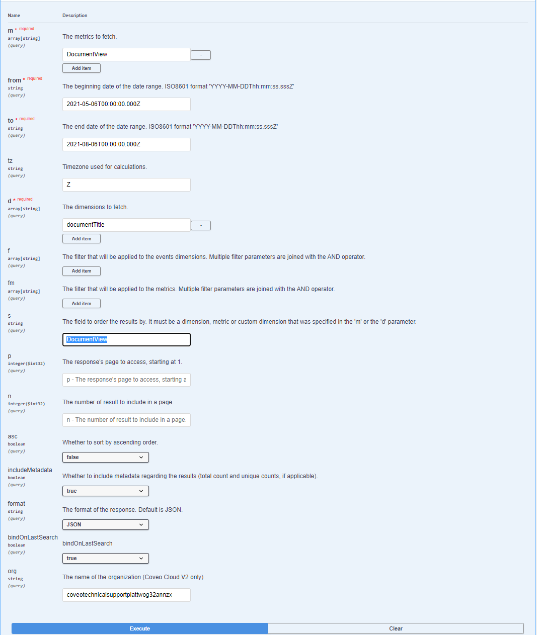 Get the Usage Analytics data of dashboard card through API