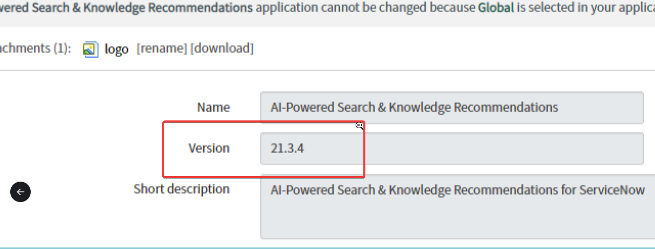 How to find Coveo Version on ServiceNow