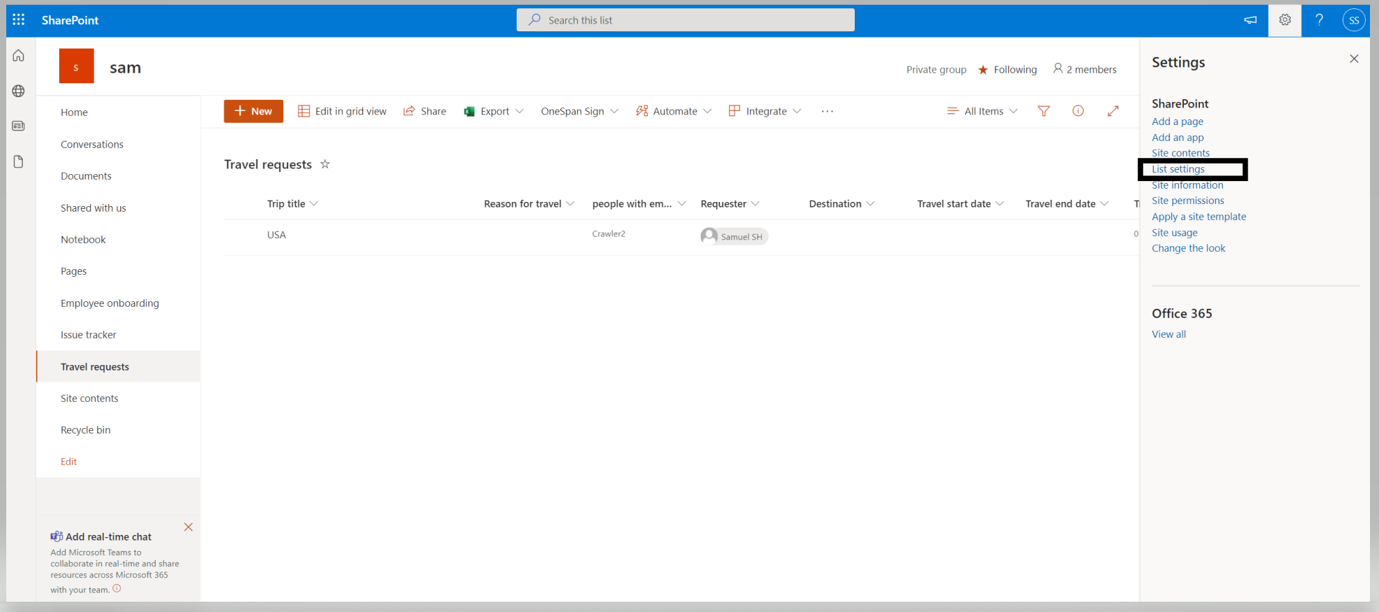 Indexing SharePoint Online Person or group column