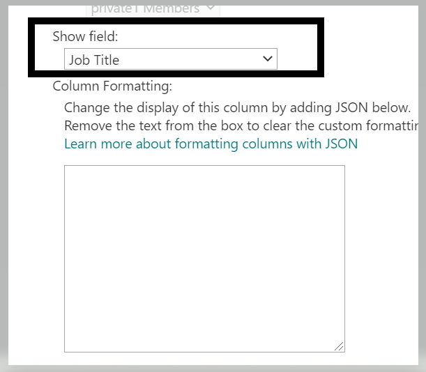 Indexing SharePoint Online Person or group column