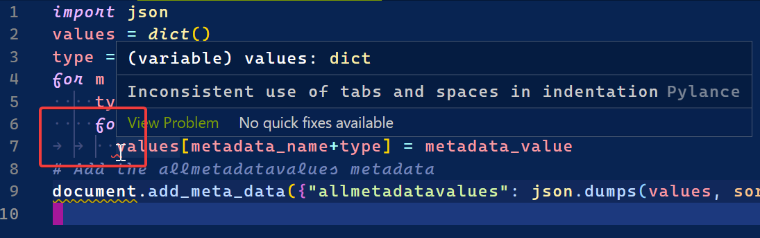 Extension Script is throwing the error inconsistent use of tabs and ...