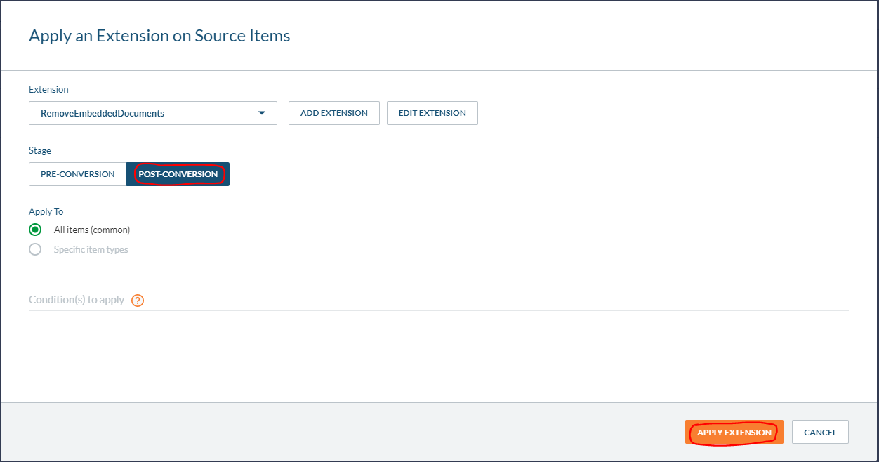 How to prevent indexation embedded documents of a Sharepoint source?