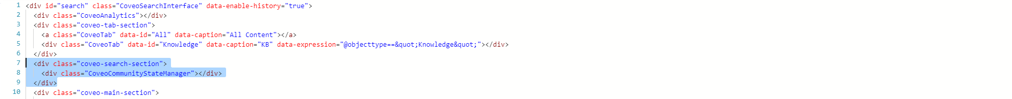 Coveo Searchbox keeps on loading and you can see a Maximum Call Stack exceeded Error in the Console.