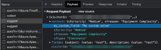 How to pass the classification field into context for Coveo Case Assist