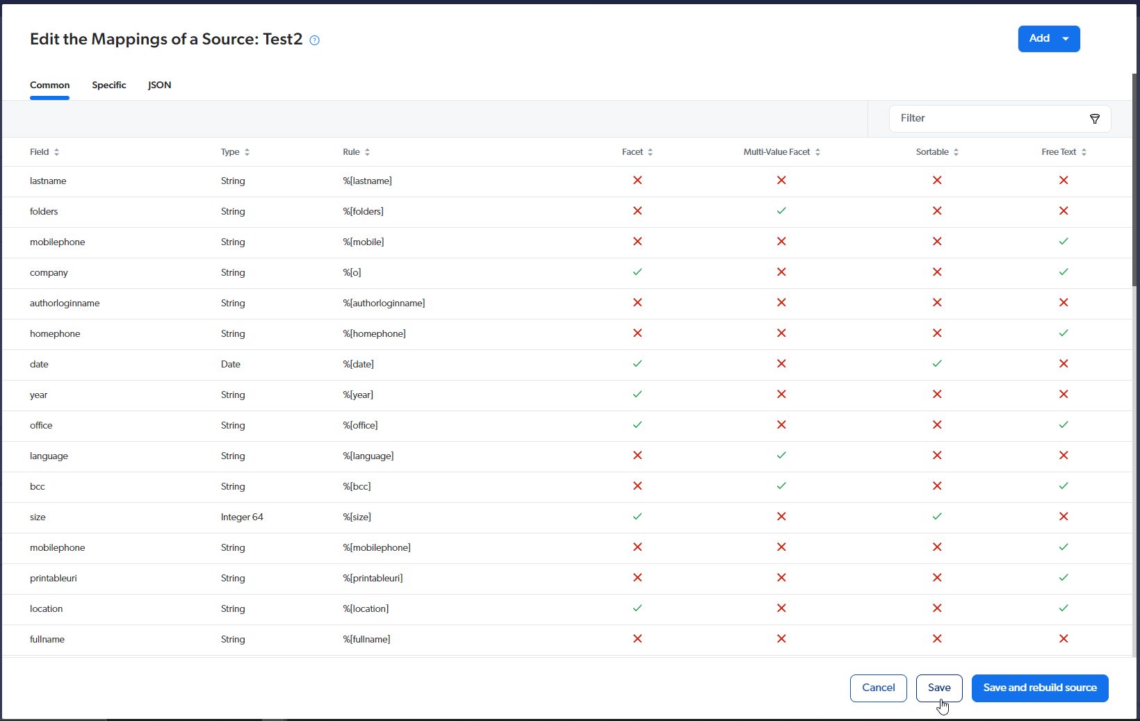 Duplicate id Mapping error when saving source
