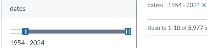 Coveo Facet Slider Returns No Results for Certain Beginning or Ending Year Values