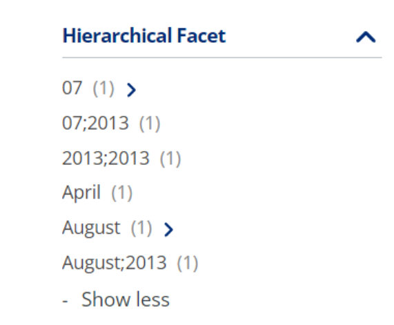 Dynamic Hierarchical Facet Parent Values are not being applied