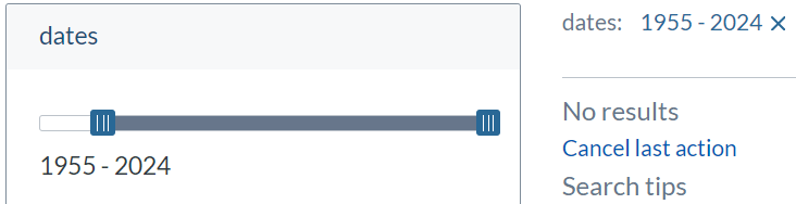Coveo Facet Slider Returns No Results for Certain Beginning or Ending Year Values