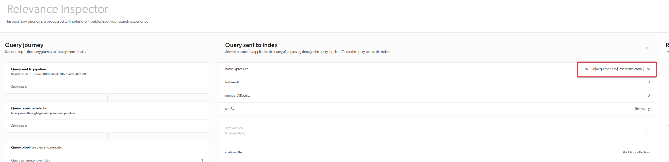 Thesaurus entries impacting partial match setting